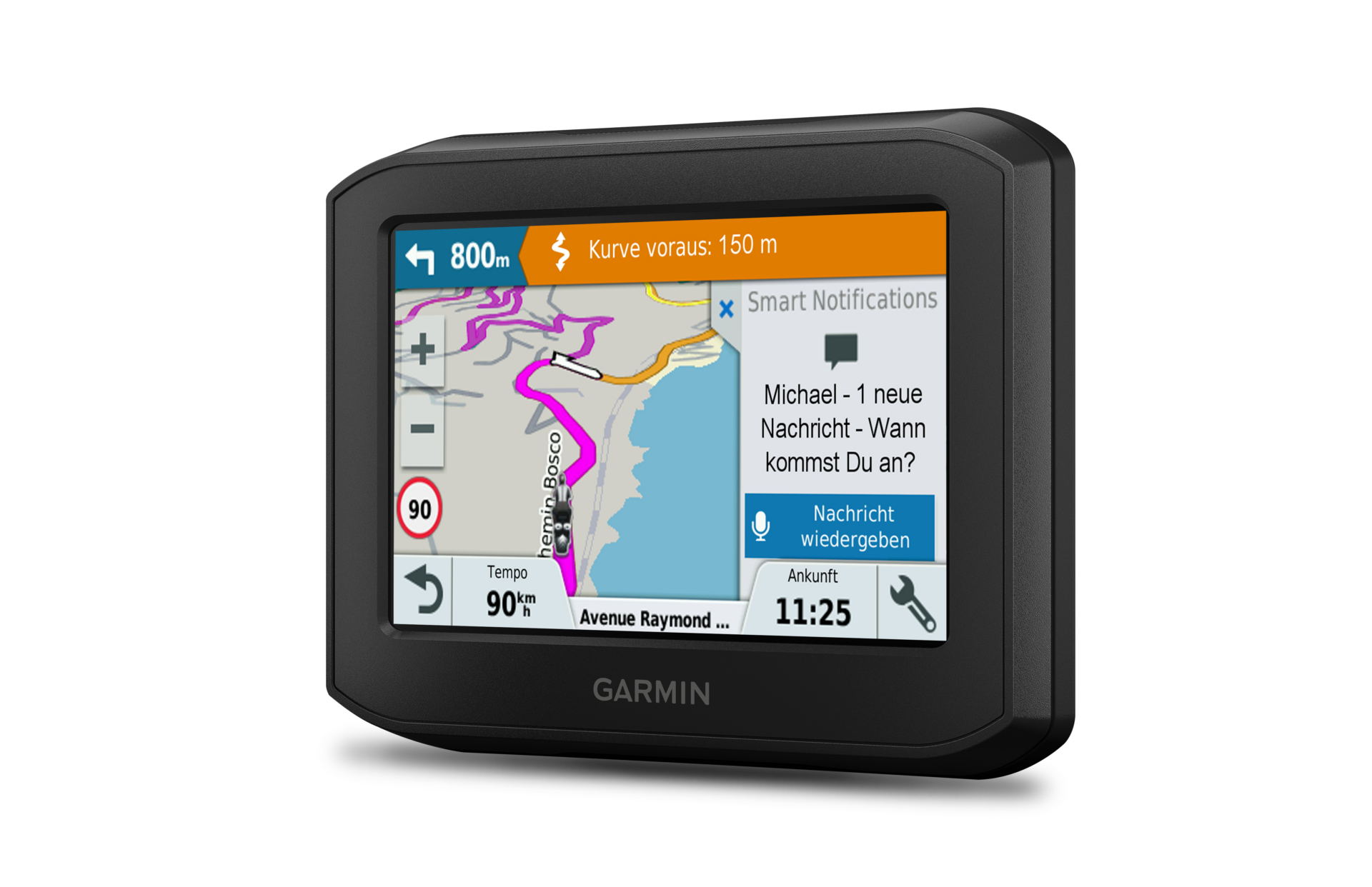 How big is the internal memory of my Garmin handheld device?