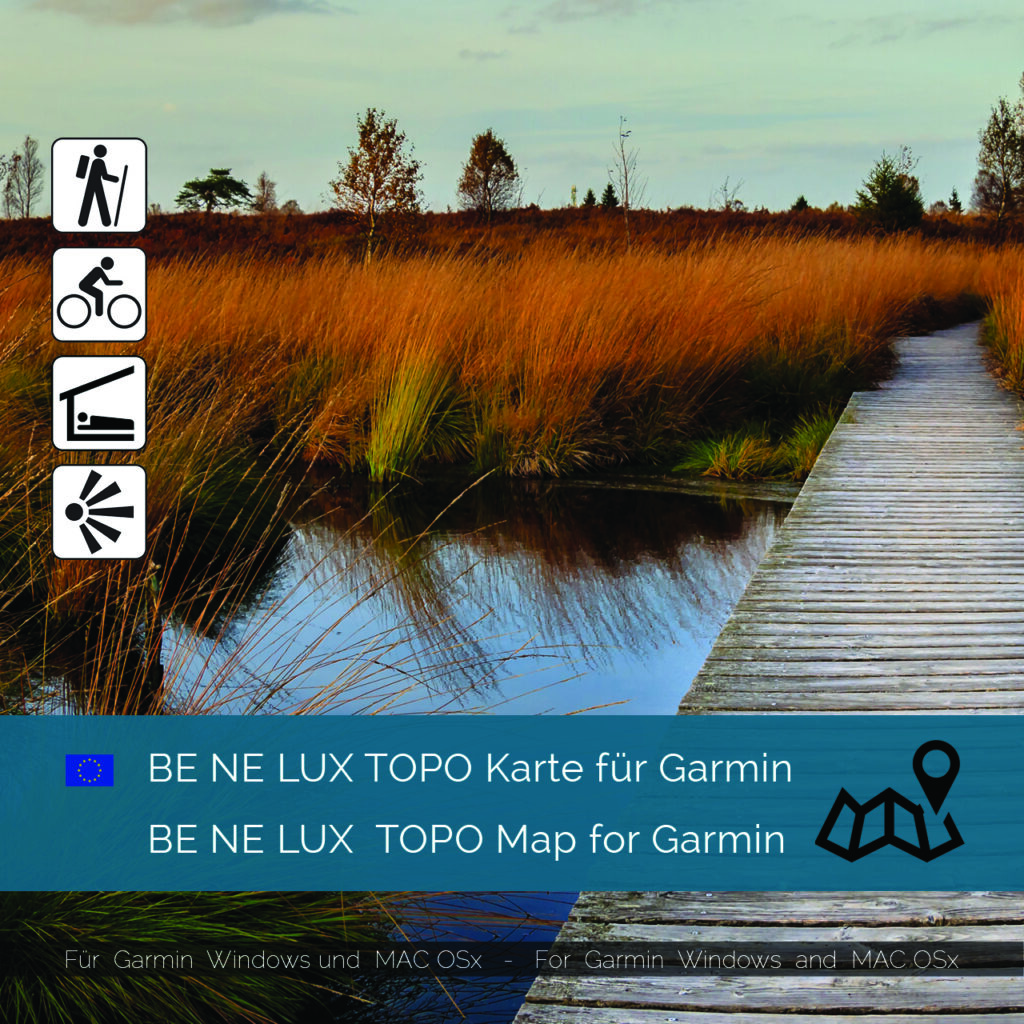 Download topographic map BeNeLux for Garmin