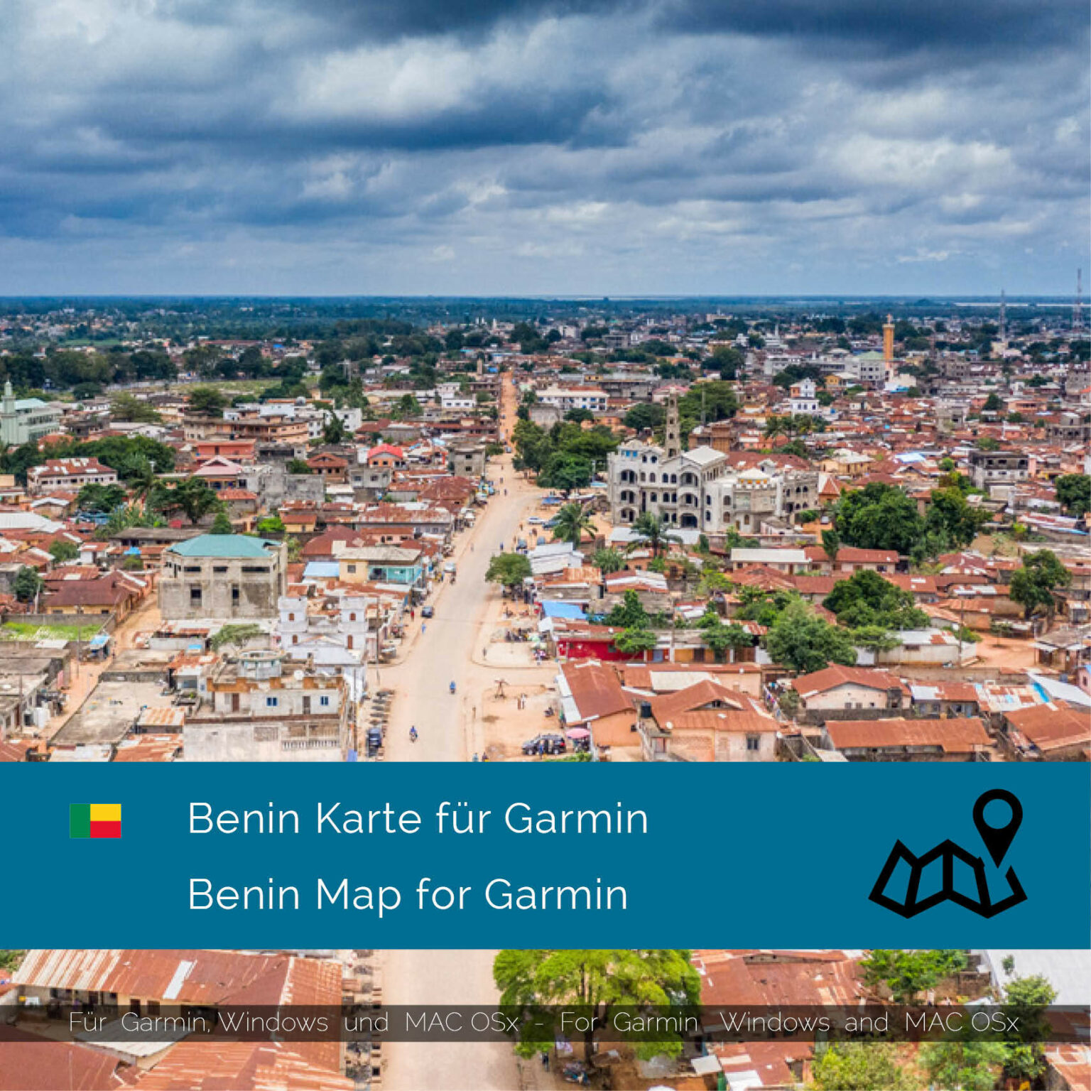 Benin - Download Map for Garmin PC & MAC | Garmin WorldMaps