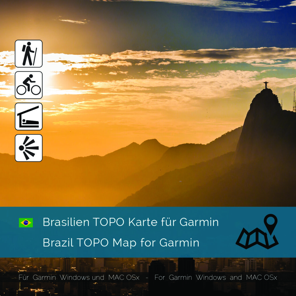 Download topographic map Brazil for Garmin | Garmin WorldMaps