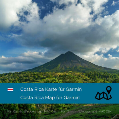 Costa Rica (Central America) - Download Map for Garmin
