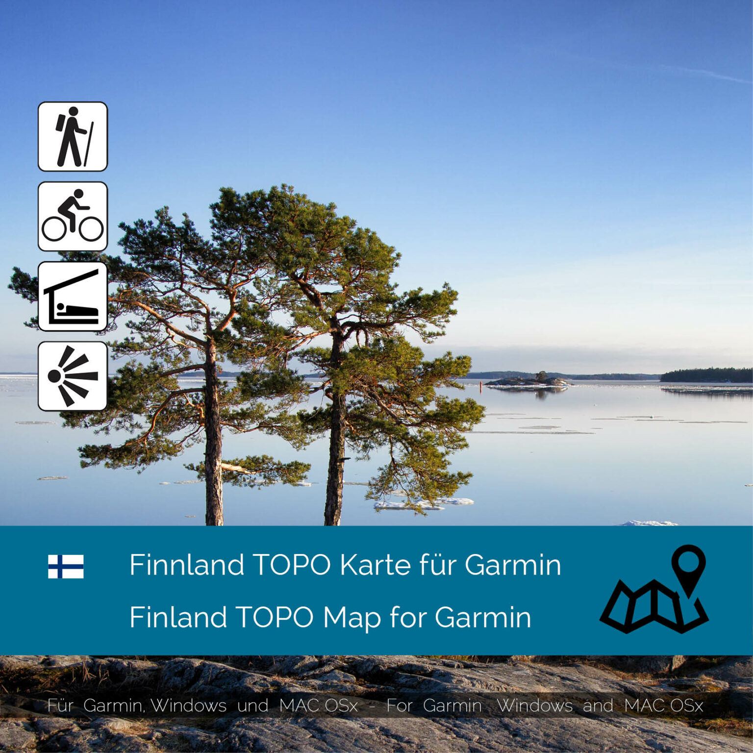 Topographic Map Finland for Garmin - Garmin Worldmaps - Map Shop