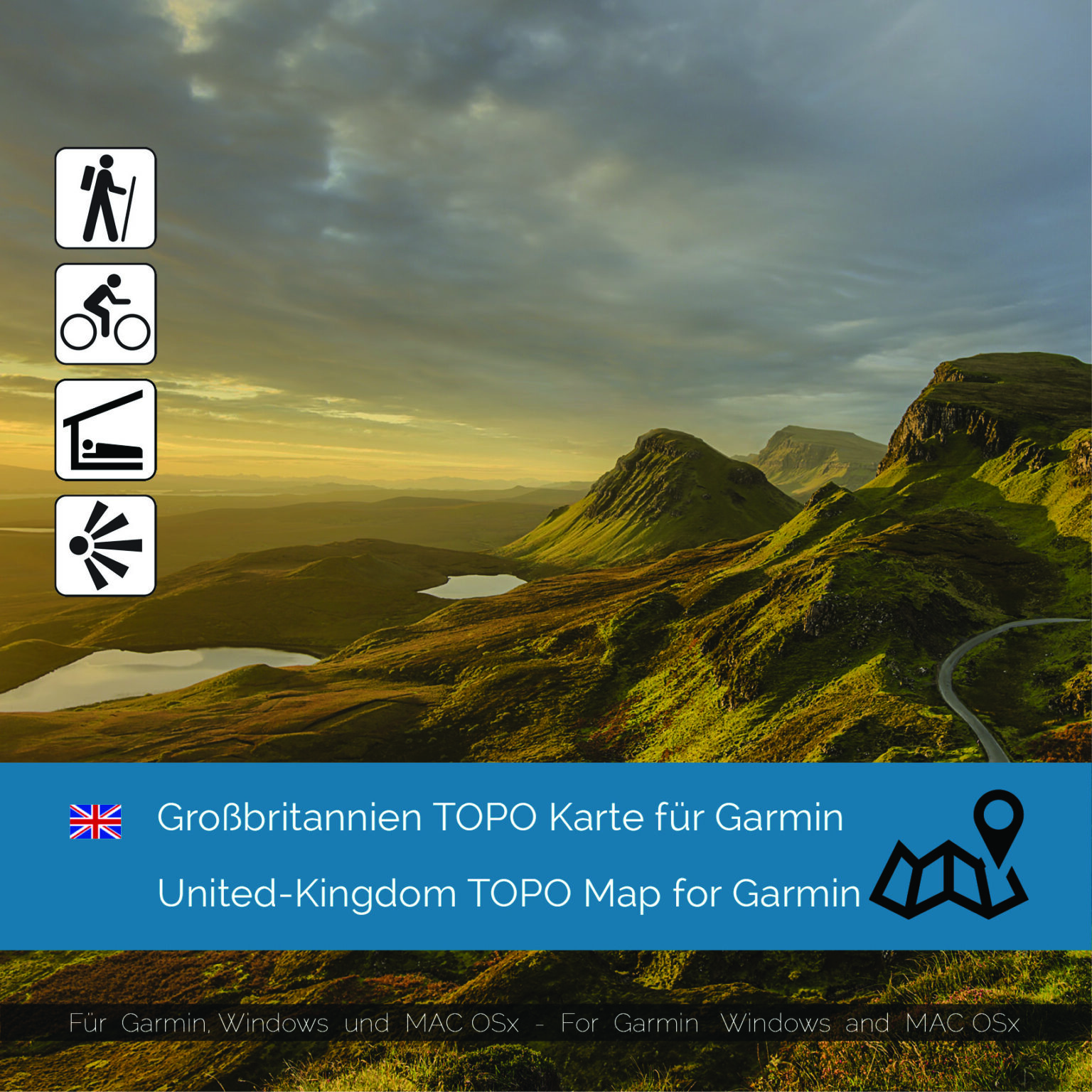 Topographic Map UK for Garmin - Garmin Worldmaps - Map Shop