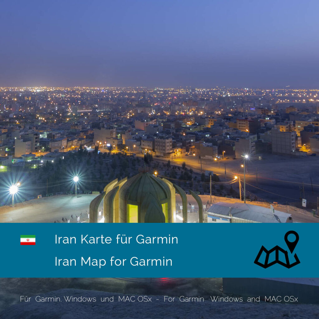 Iran - Download GPS Map for Garmin PC and Mac