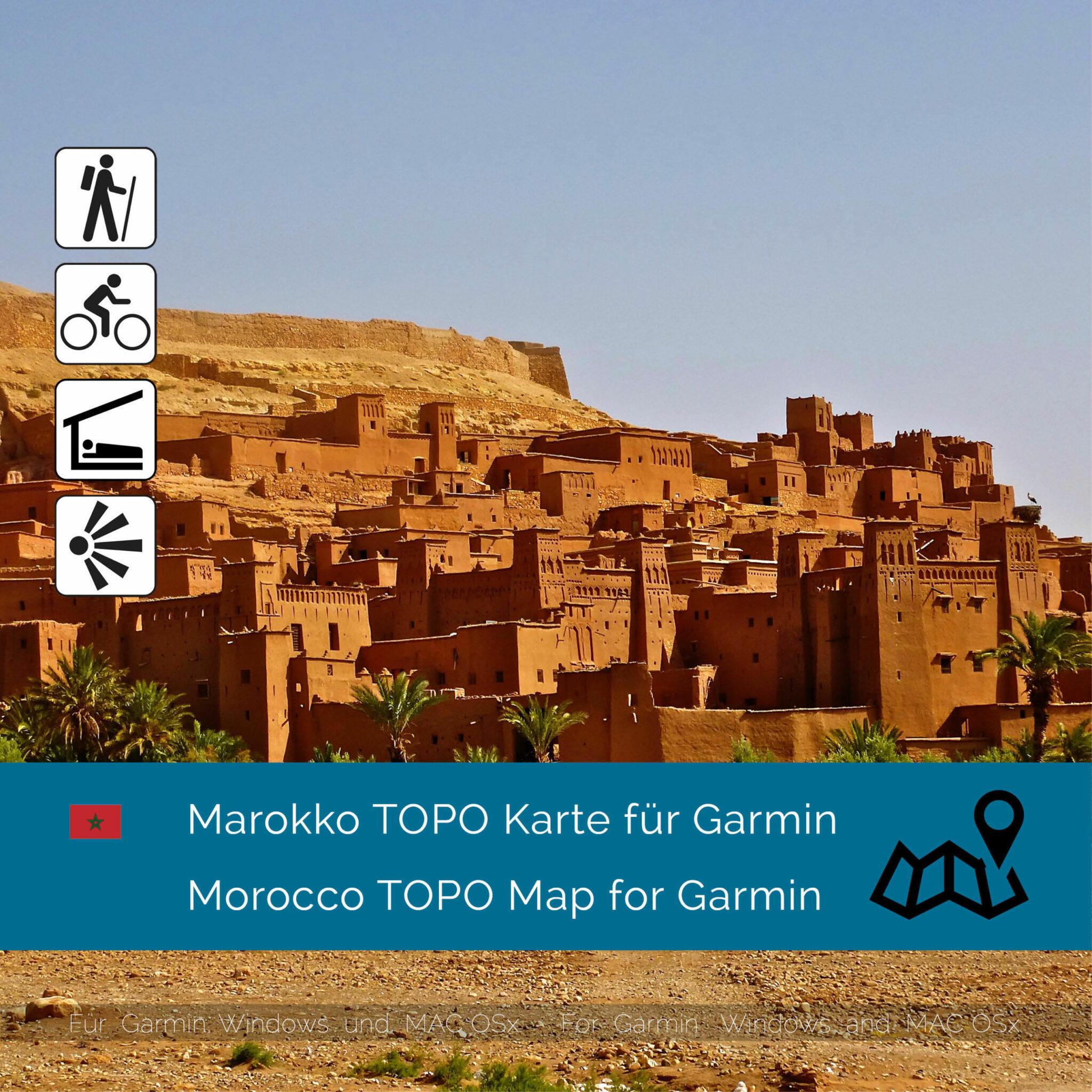 Morocco Topographic Map for Garmin GPS | Download