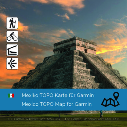 Download topographic map Mexico for Garmin