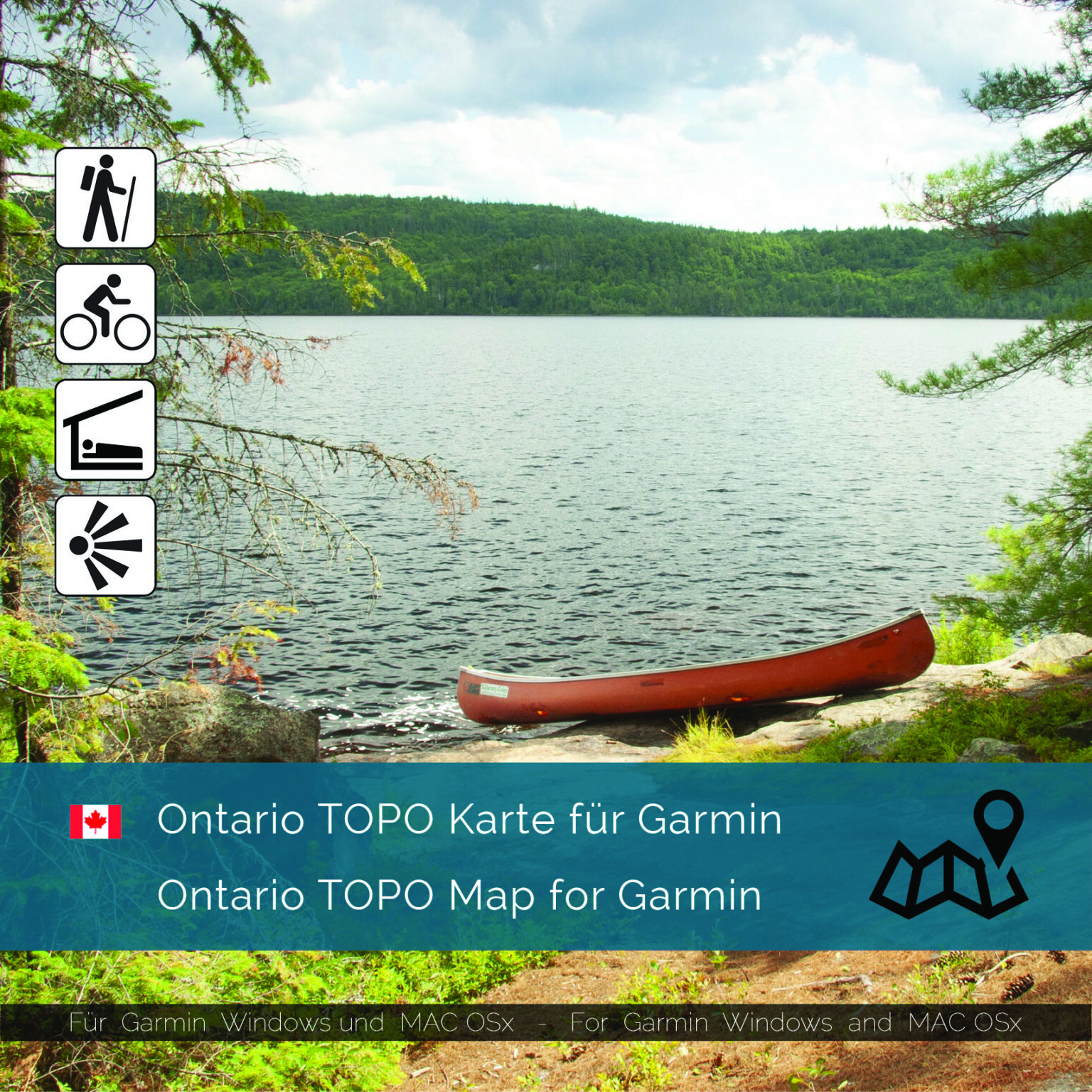 Ontario Topo Map for Garmin - Garmin Worldmaps - Map Shop