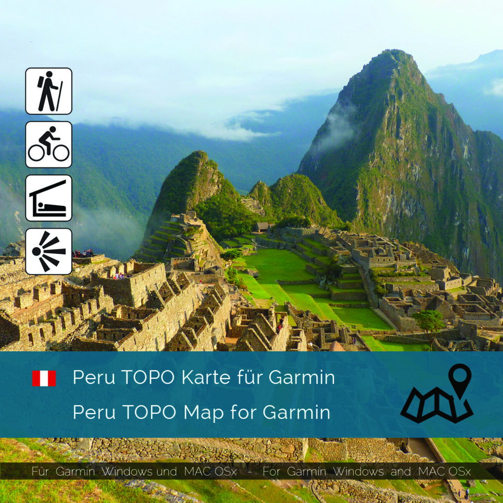 Download topographic map Peru for Garmin | Garmin WorldMaps