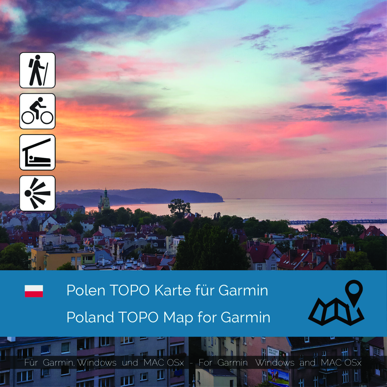 Download topographic map Poland for Garmin | Garmin WorldMaps