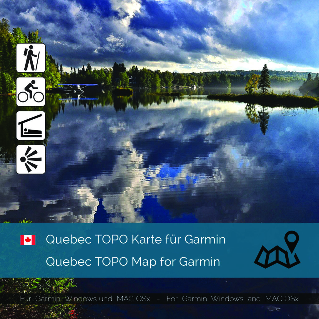 Quebec Topo Map for Garmin - Garmin Worldmaps - Map Shop