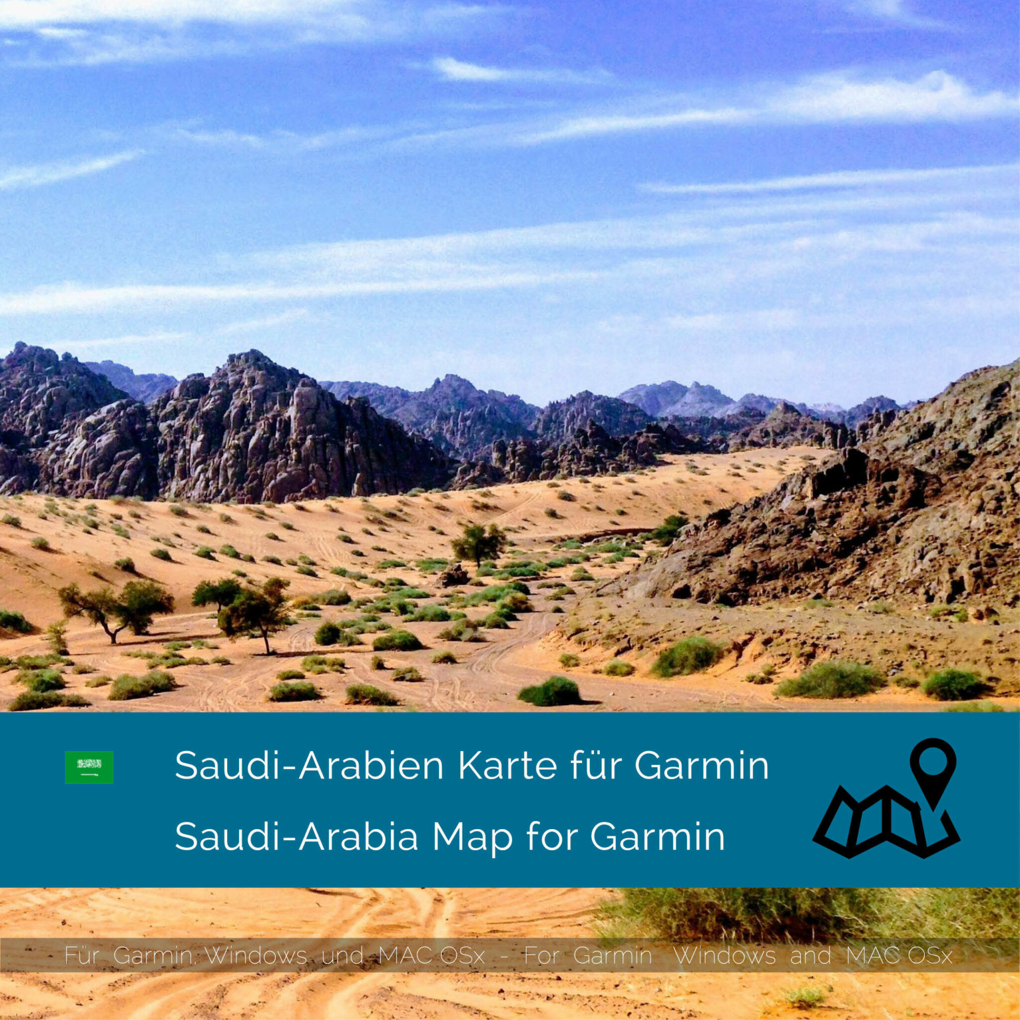 Saudi Arabia Map for Garmin - Shop map as download