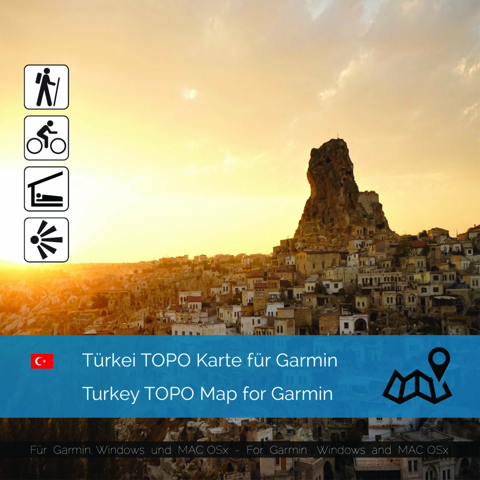 Topographic Map Turkey for Garmin - Garmin Worldmaps - Map Shop