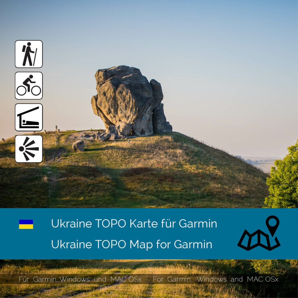 Download topographic map Ukraine for Garmin