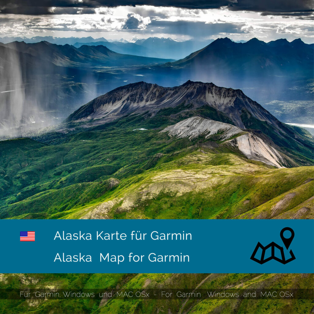 Alaska (USA) Map for Garmin - Garmin Worldmaps - Map Shop