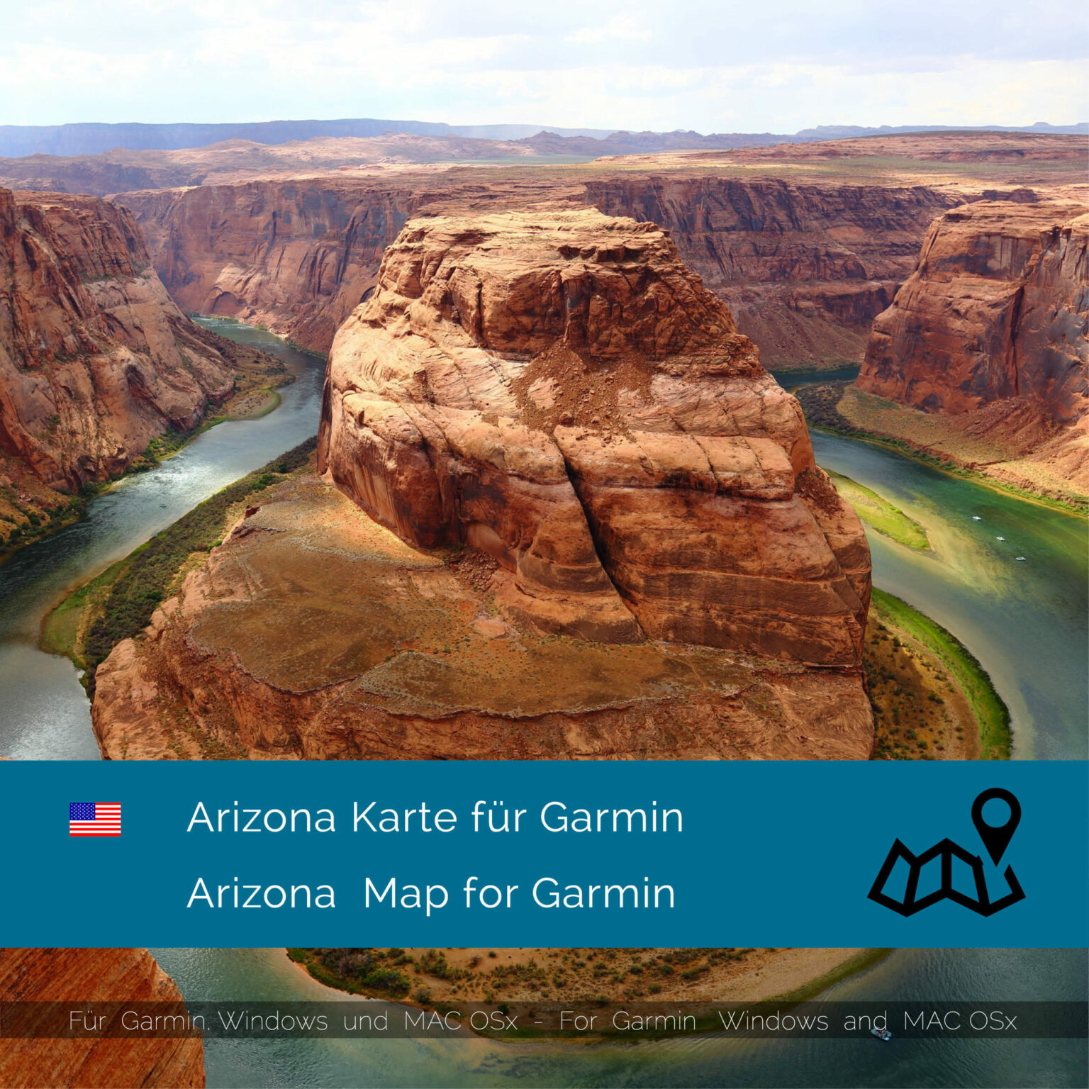 Arizona (USA) Map for Garmin - Garmin Worldmaps - Map Shop