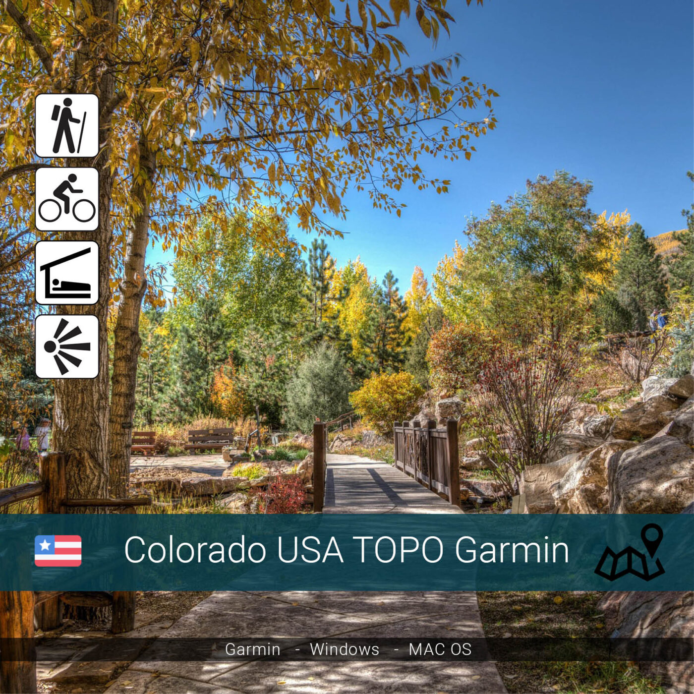Colorado Topographic Map (USA) Garmin - Map Shop