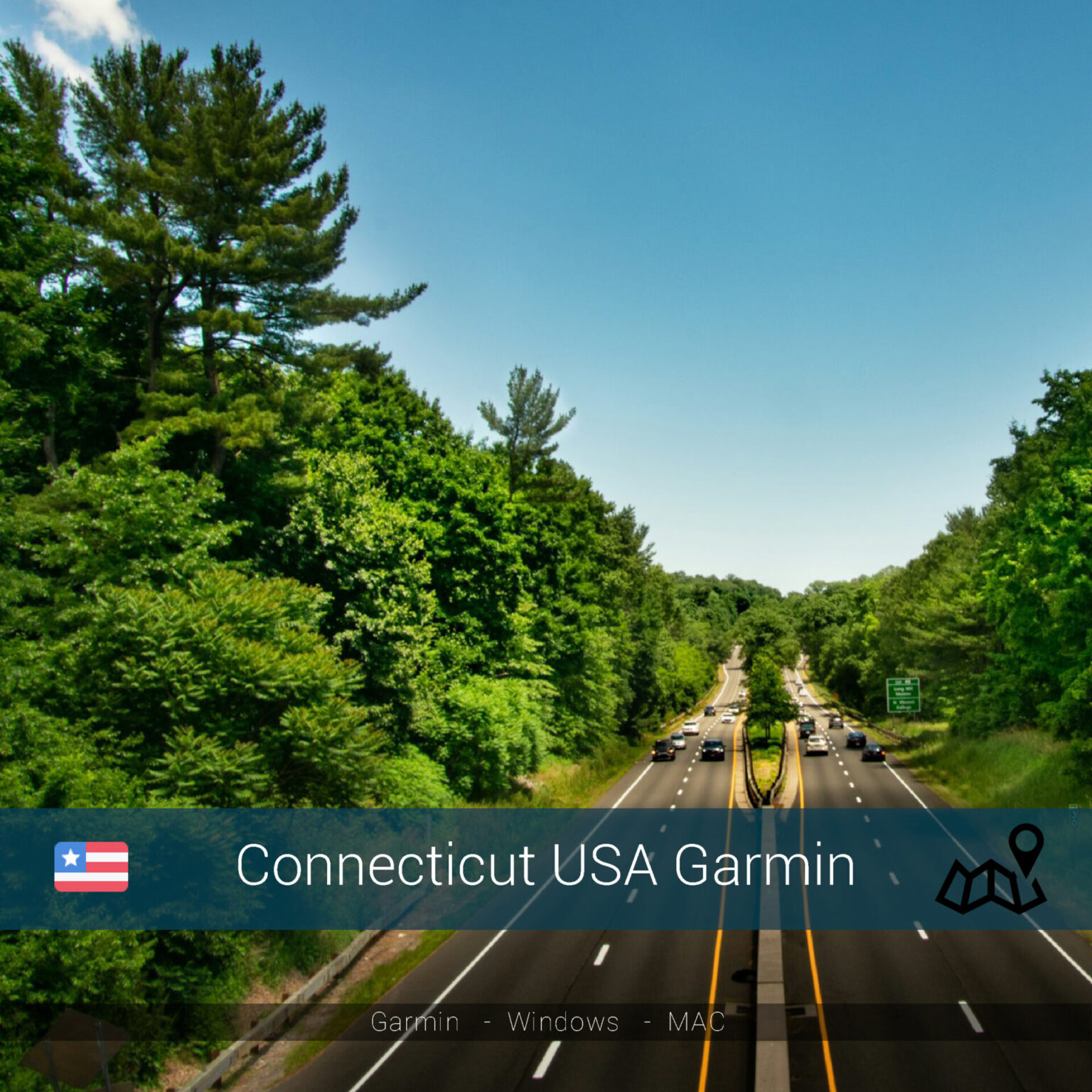 Connecticut (USA) Map for Garmin - Garmin Worldmaps - Map Shop