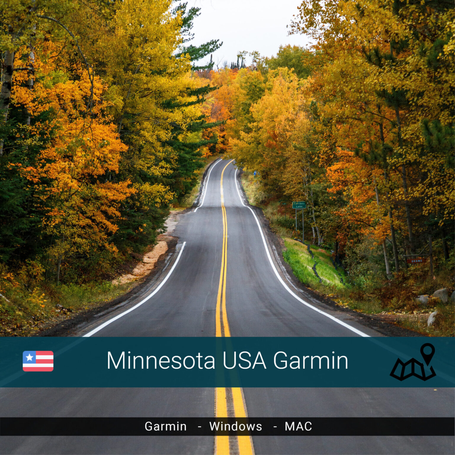 Minnesota (USA) Map for Garmin - Garmin Worldmaps - Map Shop