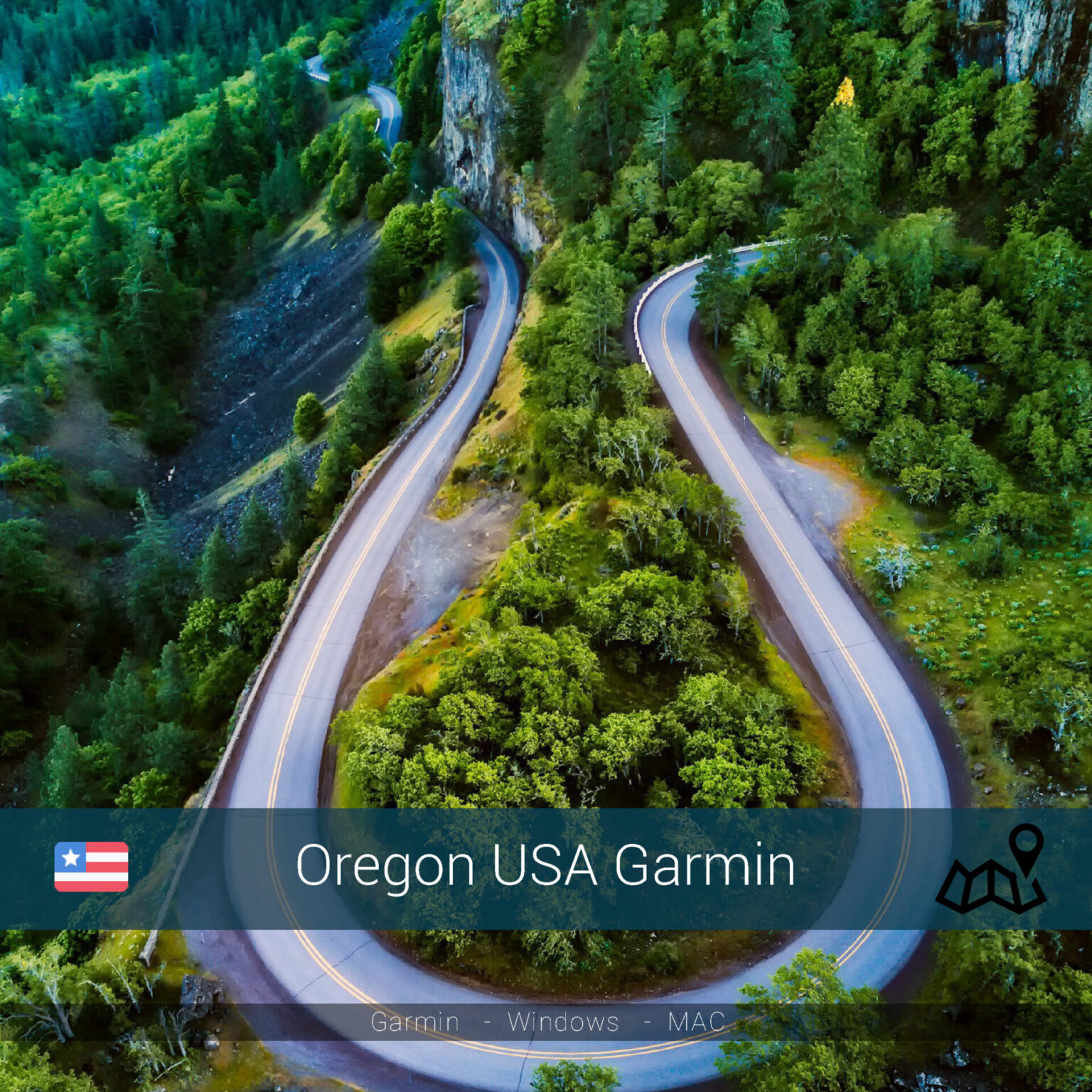 Oregon (USA) Map for Garmin - Garmin Worldmaps - Map Shop